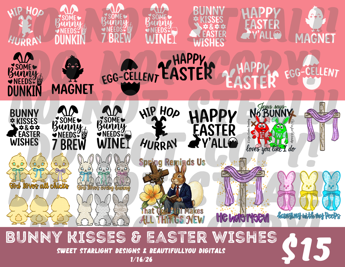 Bunny Kisses & Easter Wishes – Sweet Starlight Designs
